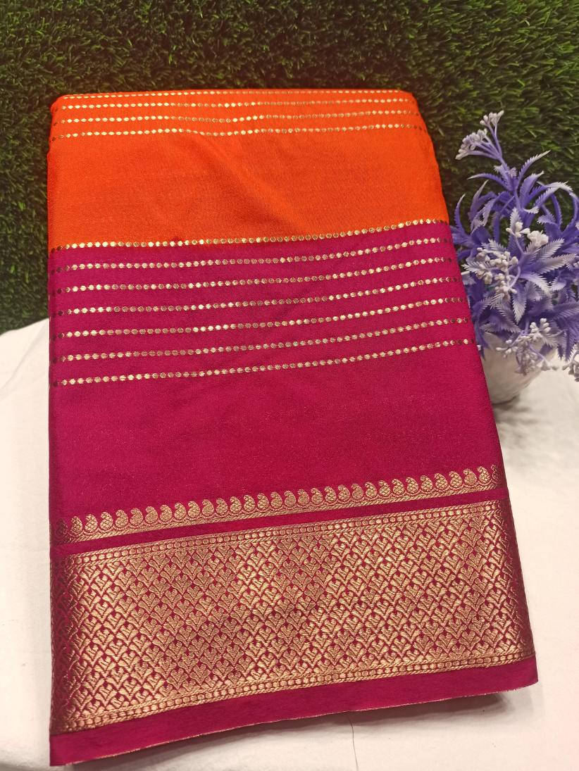 Artificial / Mix Crape Sarees ( Semi Crape ) – Sudarshansarees