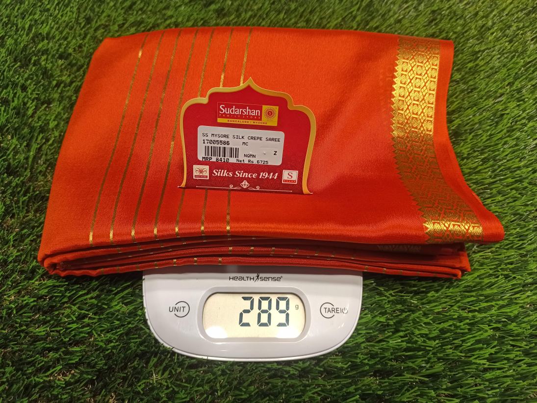 Pure Mysore Silk Saree (60 Grams ) – Sudarshansarees