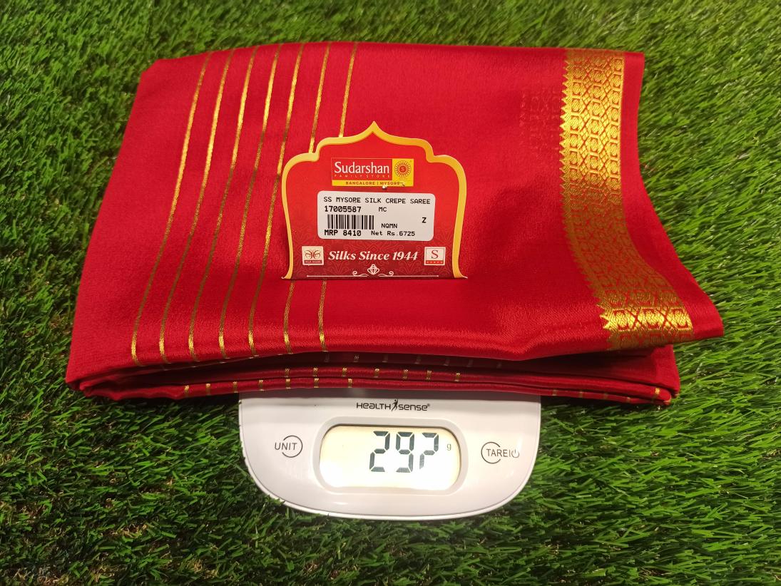 Pure Mysore Silk Saree (60 Grams ) – Sudarshansarees