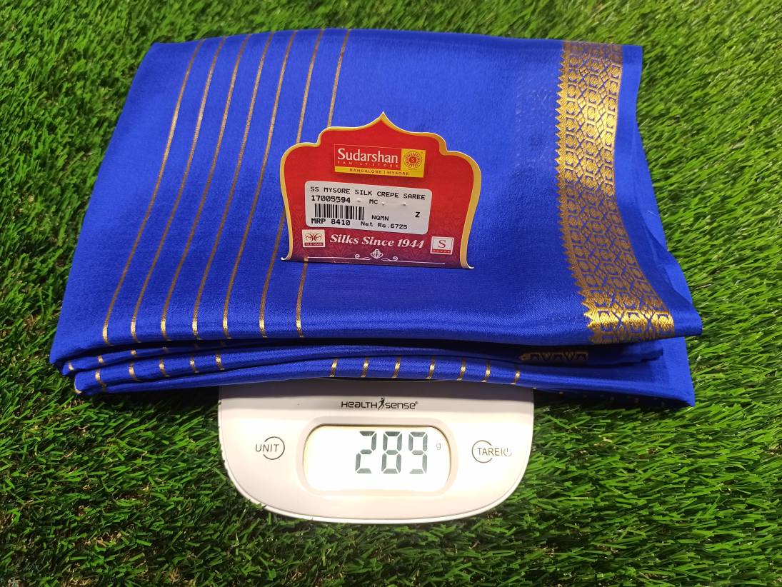 Pure Mysore Silk Saree (60 Grams ) – Sudarshansarees