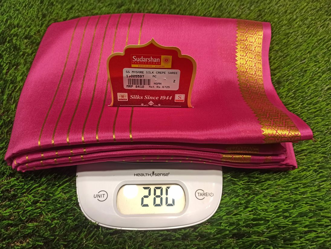 Pure Mysore Silk Saree (60 Grams ) – Sudarshansarees