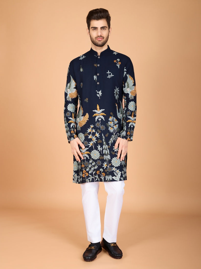 Traditional Semi Stitched Kurta Pyjama Suits. – Sudarshansarees
